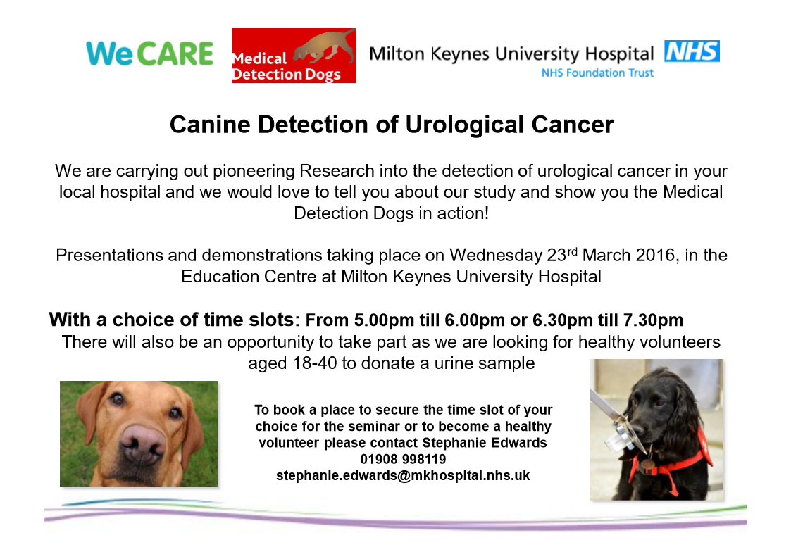Medical Detection Dogs Event – Old Woughton Parish Council