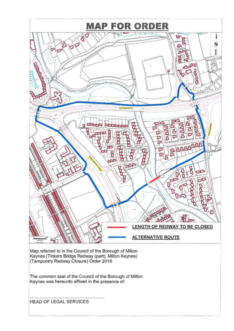 Temporary Redway Closure Notice – Old Woughton Parish Council